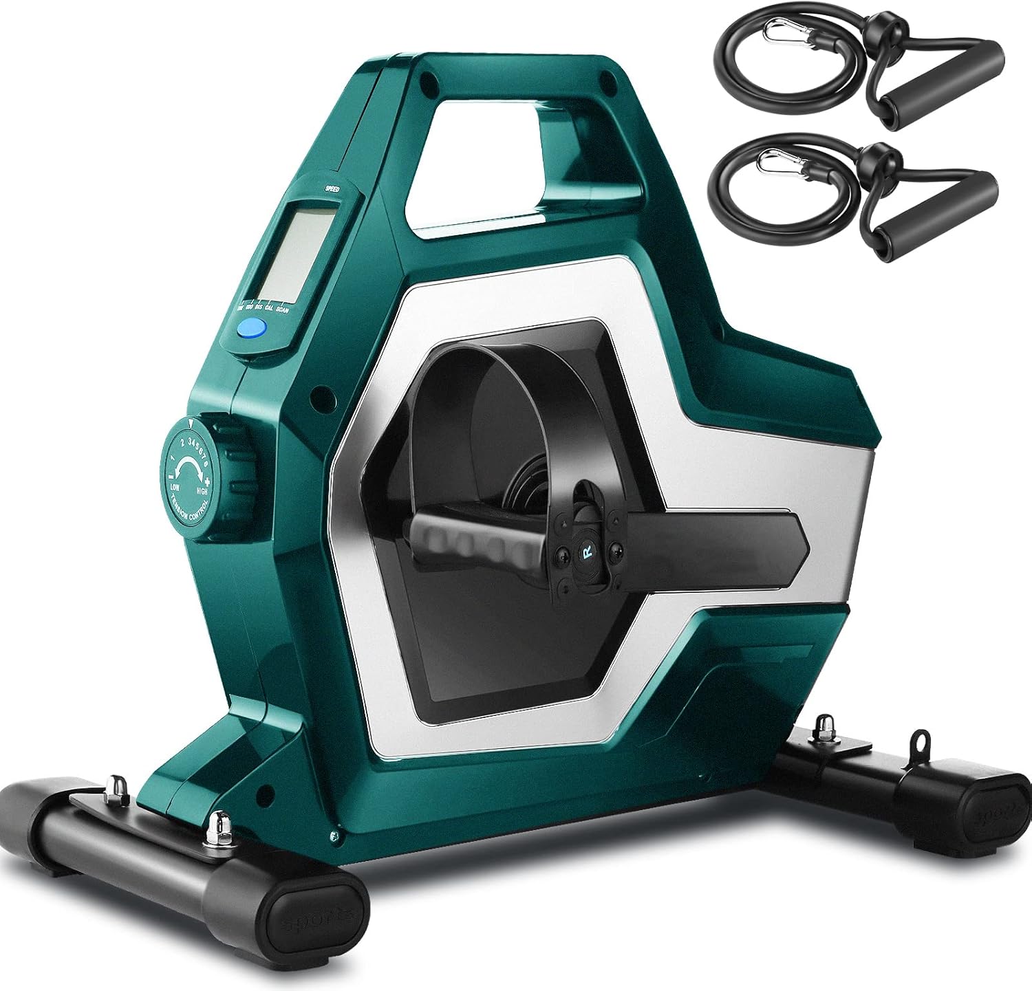 HIROLLOP Mini Heimtrainer, Mini Fahrrad Heimtrainer mit LCD-Monitor ...