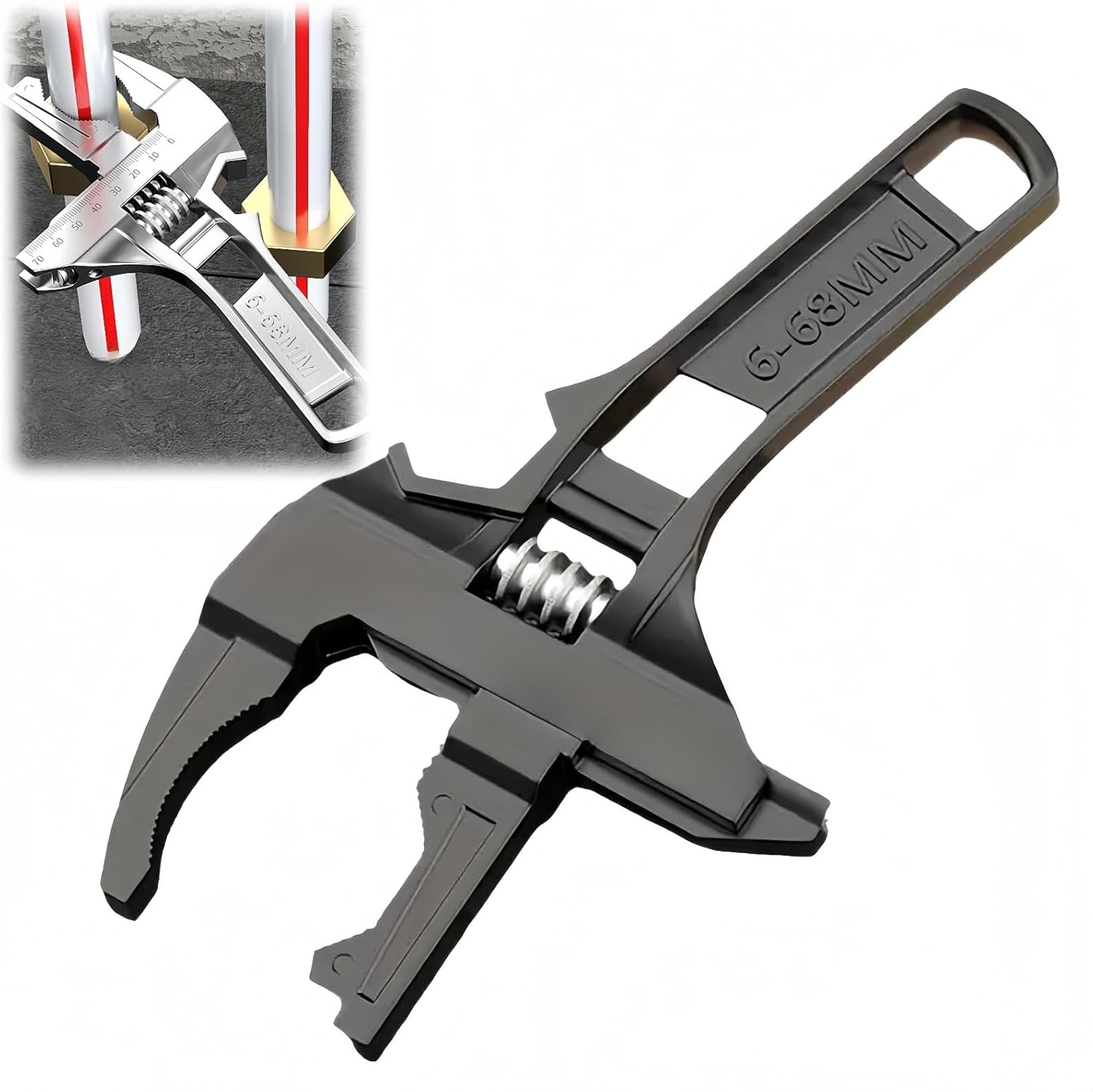 Adjustable Spanner Wrench 6-68mm,Wide Jaw Adjustable Spanner,Wide Jaw ...