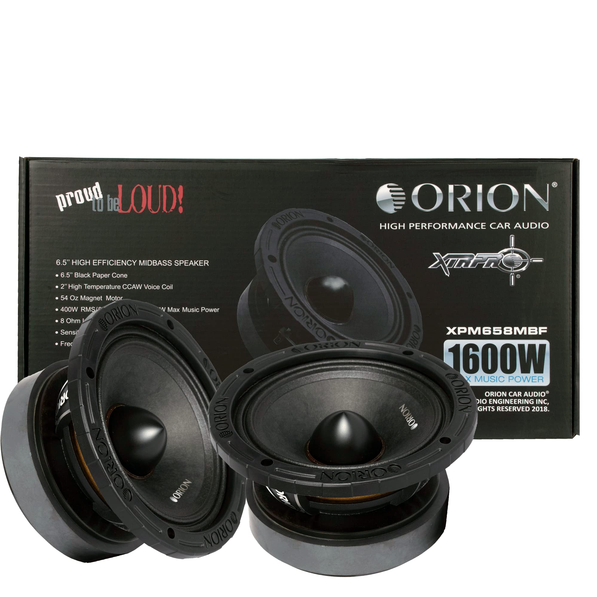 Buy Orion XTRPRO XPM658MBF High Performance 6.5” Mid-Bass Bullet ...