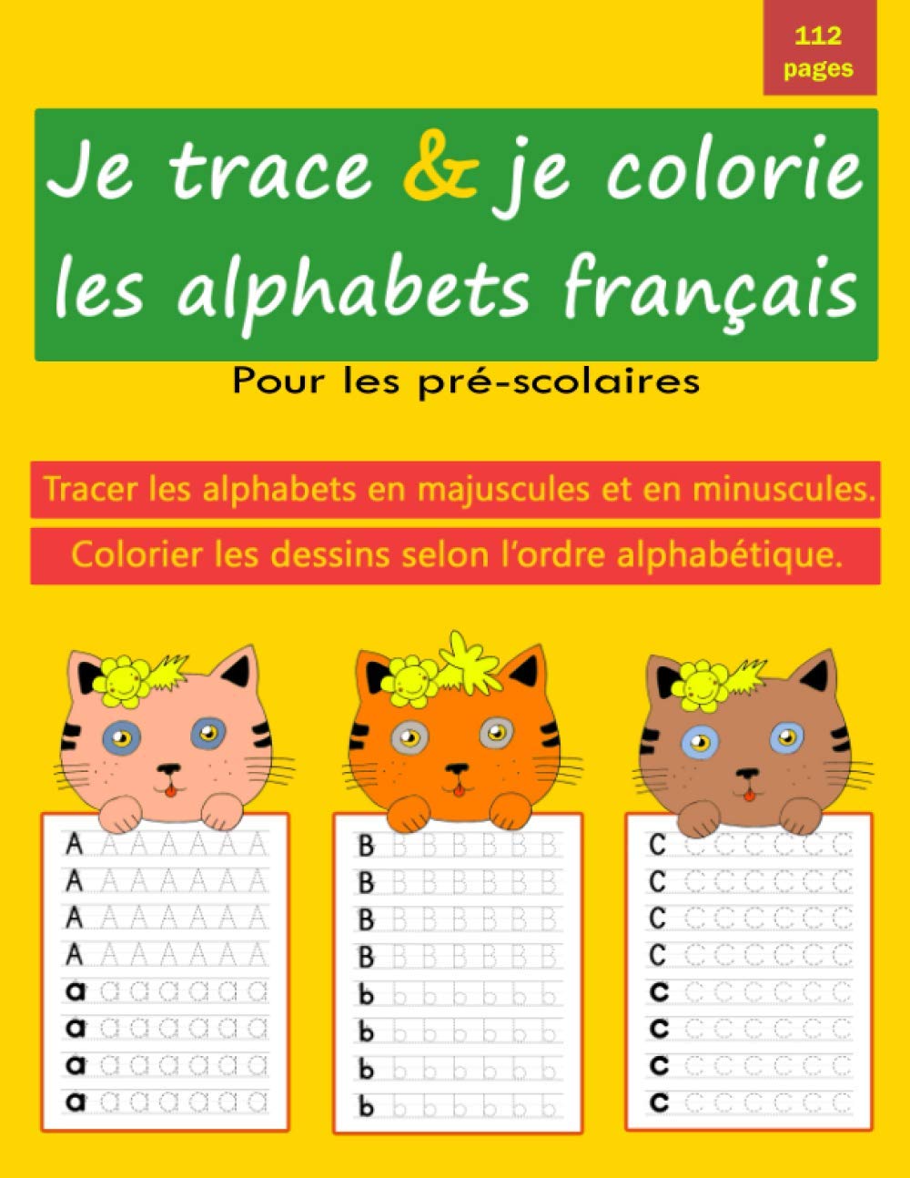 Je Trace Et Je Colorie Les Alphabets Francais Apprendre A Tracer ...