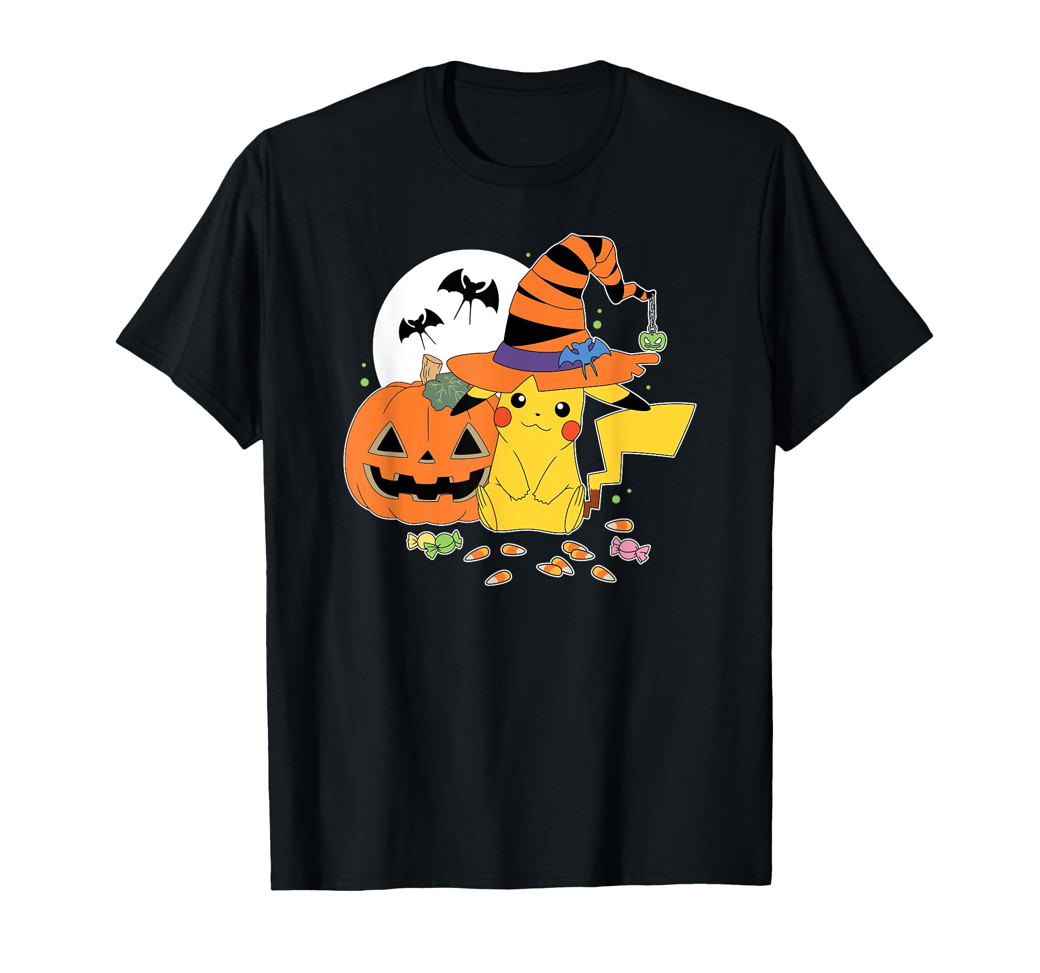 Amazon.com: Pokémon - Witch Pikachu With Candy T-Shirt : Clothing ...