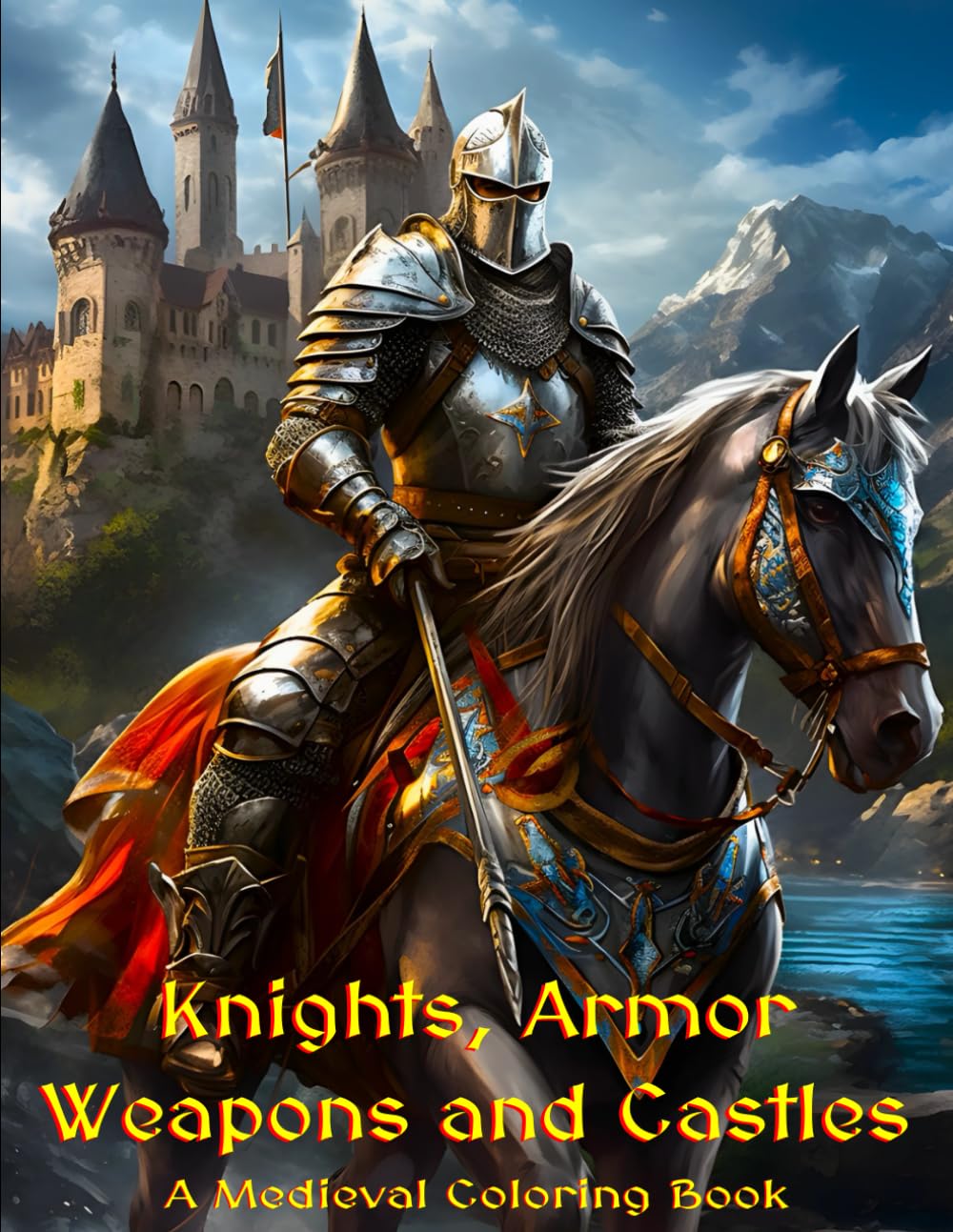 Knights, Armor Weapons and Castles: A Medieval Coloring Book: Studio ...