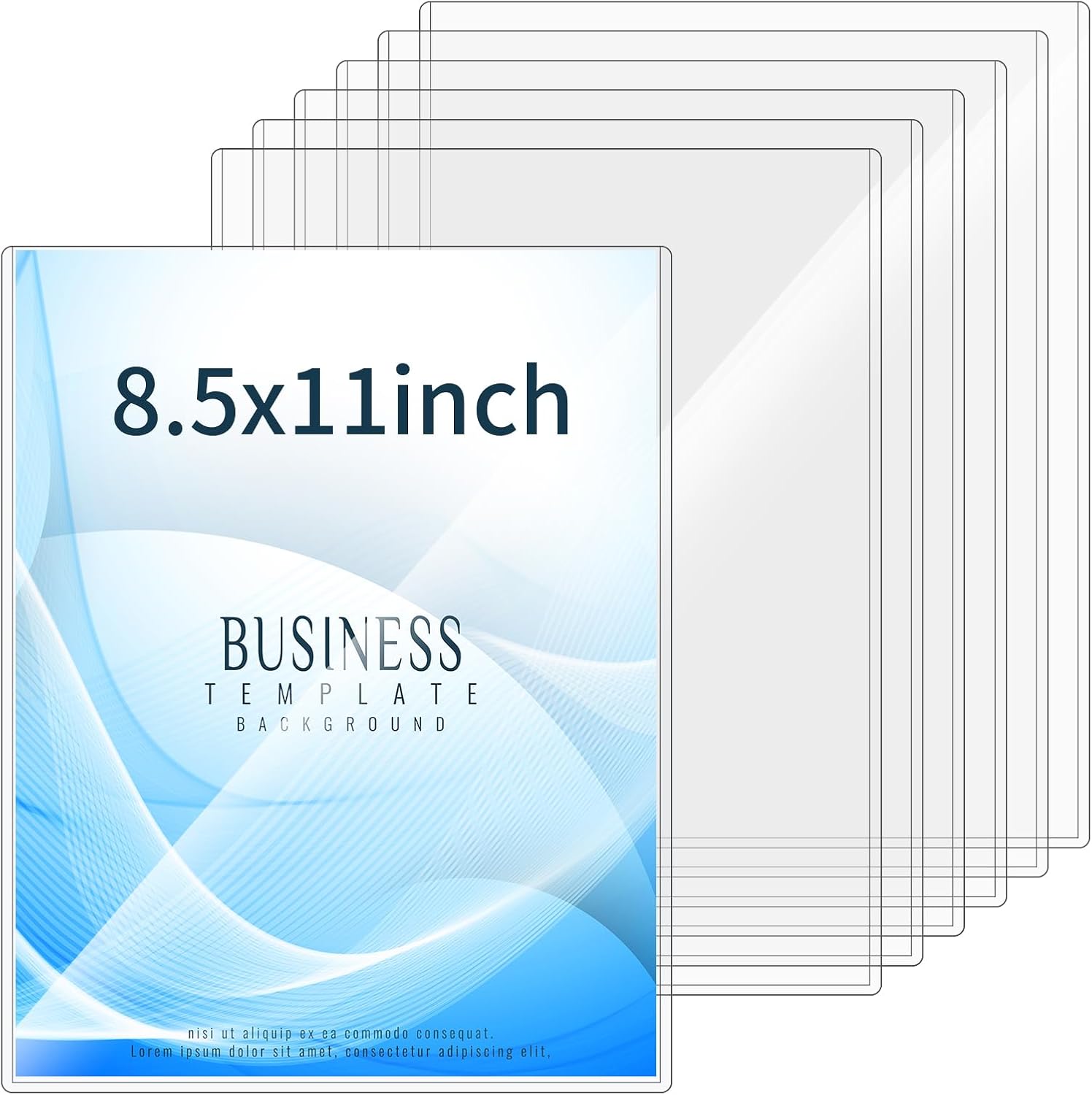Amazon.com : 7 Pcs 8.5 x 11 Rigid Print Protectors, Hard Clear Plastic ...
