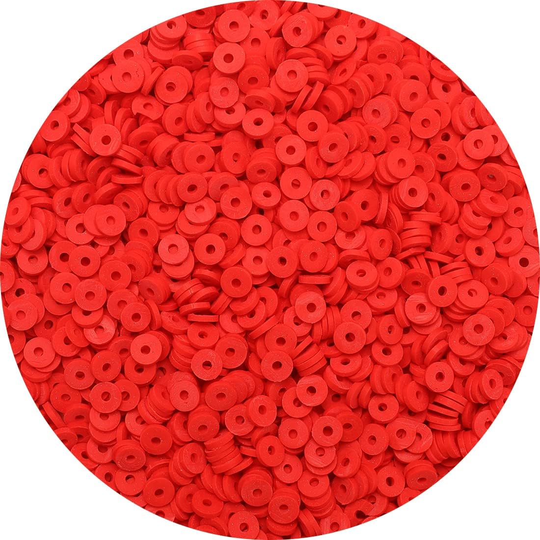 Amazon.com: IOOLEEM 2000+pcs Red Clay Beads for Bracelets, Jewelry ...
