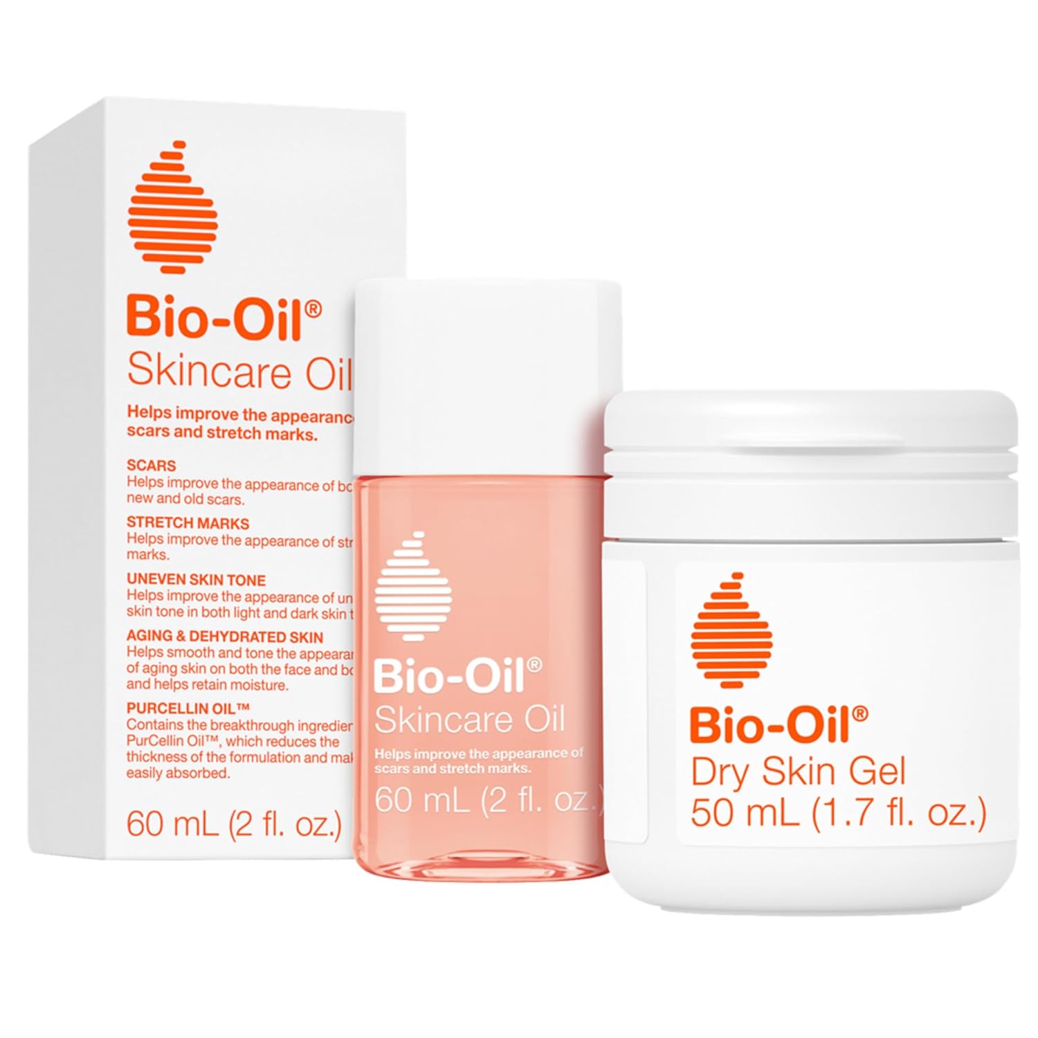 Amazon.com : Bio-Oil Dry Skin Travel Skincare Bundle - 1.7oz Skincare ...