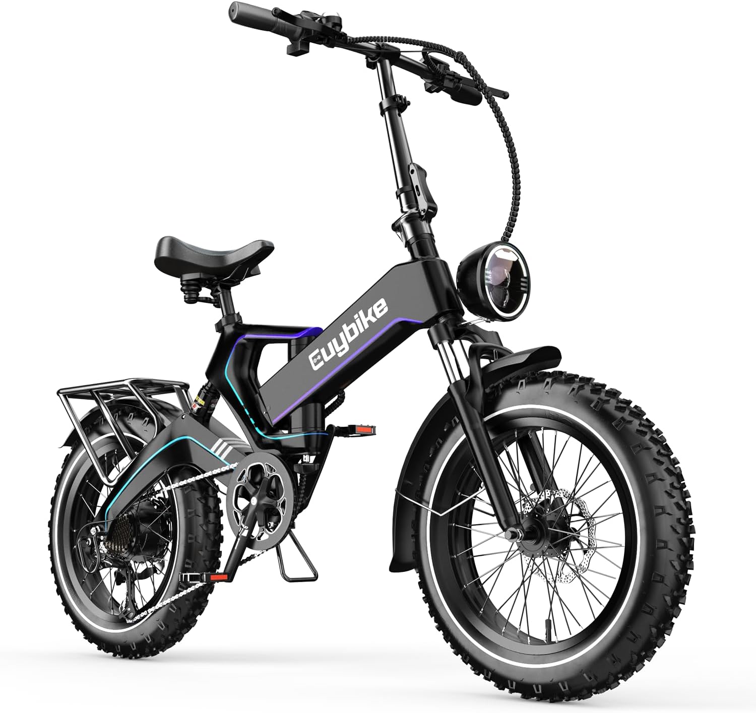 Amazon.com : Folding Electric Bike for Adults, 1500W Peak Motor Ebike, 48V 20AH Hidden Battery ...