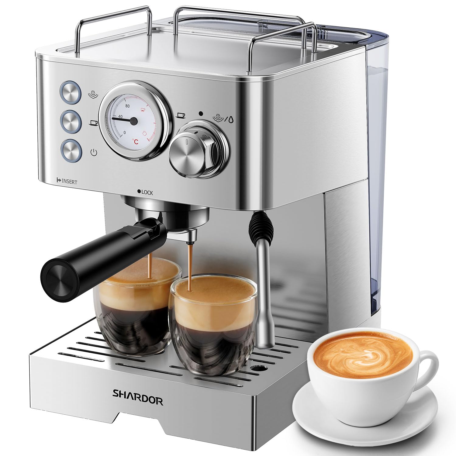 Amazon.com: SHARDOR 20 Bar Espresso Machine,Fast Heating Expresso ...