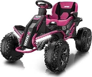 Amazon.com: ANPABO 24V 4x4 Ride On Toy for Big Kids, 4x200W Motors, 5MPH, Kids Car w/Parent ...