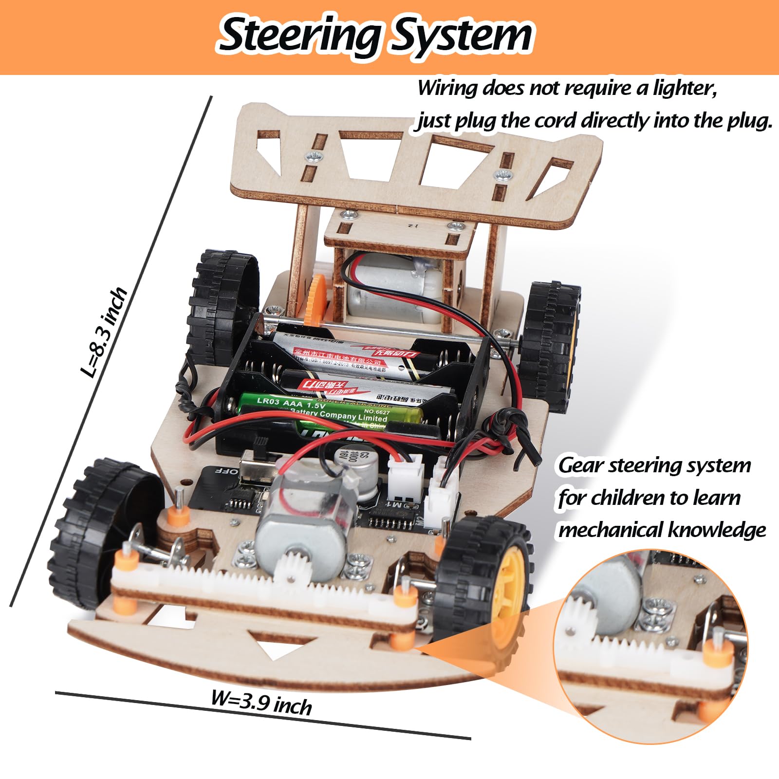 Remote Control Model Car Building Kit 11 In 1 STEM Kits For Kids 8-10 ...