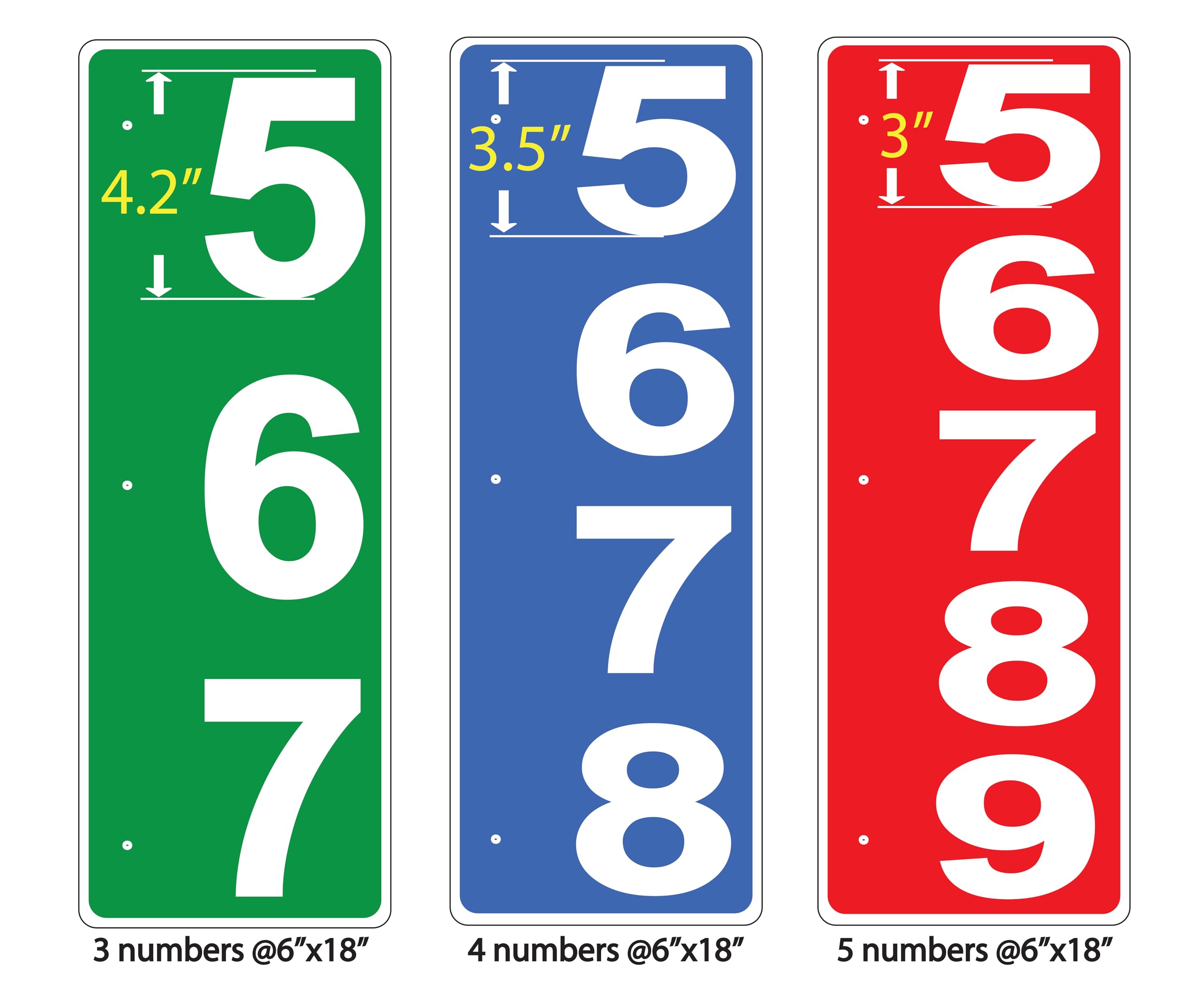 Reflective Address Signs