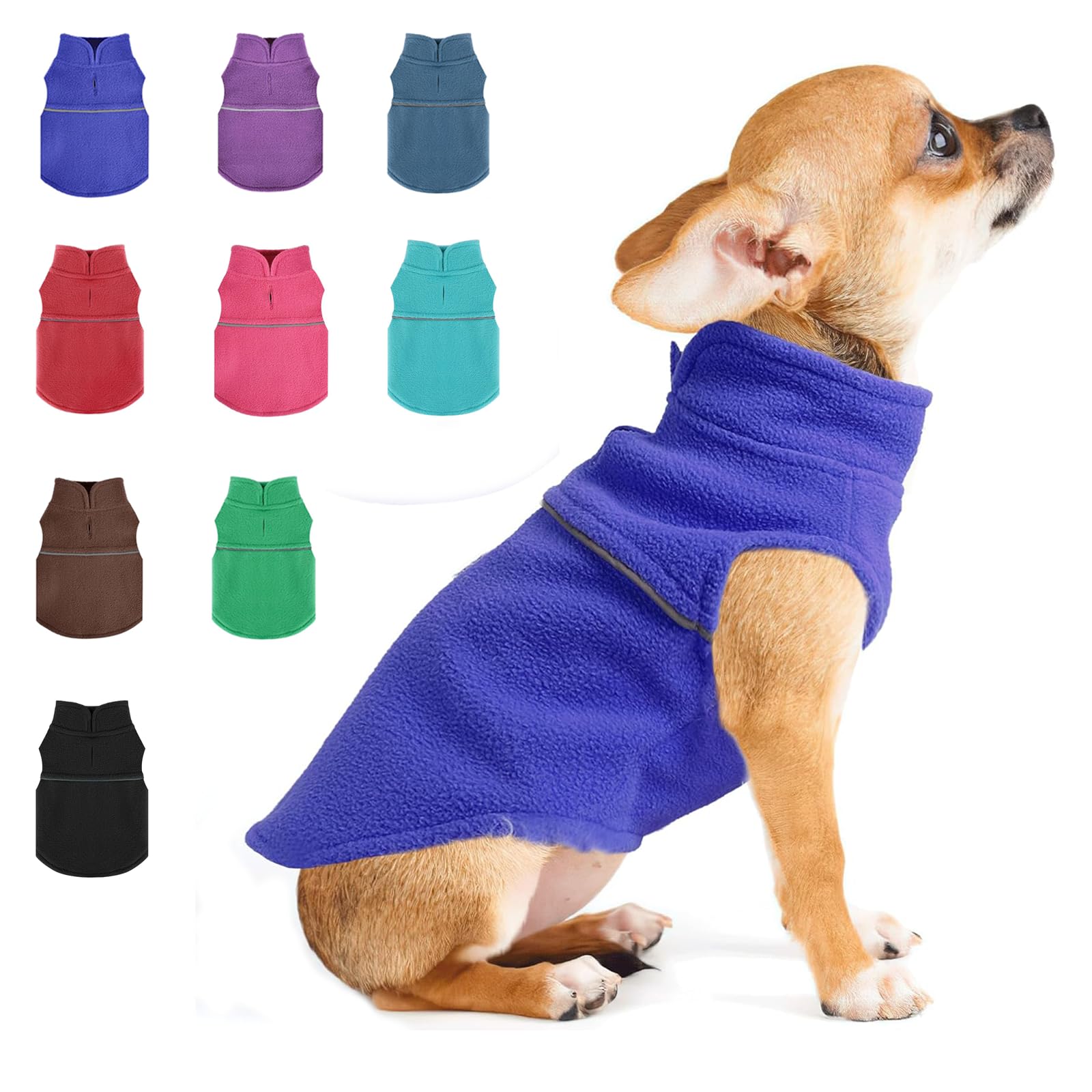 Amazon.com : XXS Dog Sweater Fleece Vest Boy Dog Sweater with Leash ...