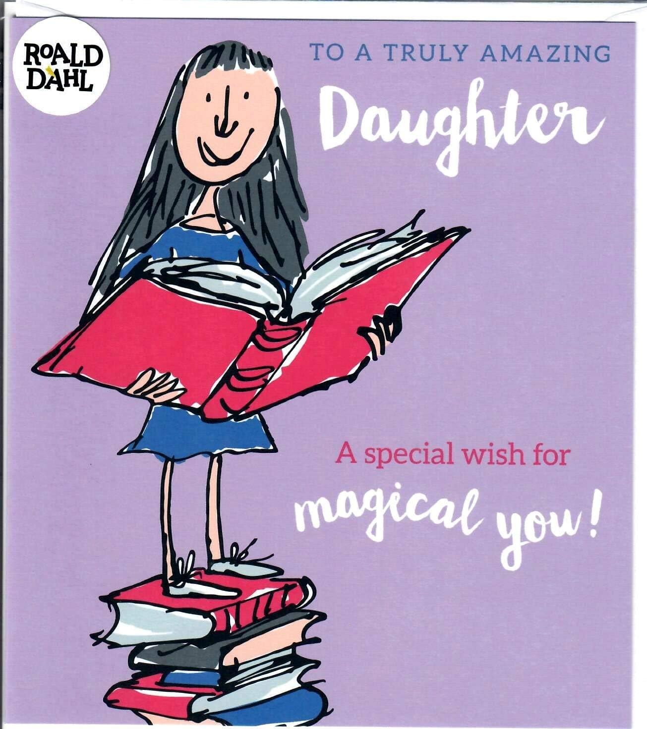 Roald Dahl Daughter Matilda birthday Card RD009 : Amazon.co.uk ...