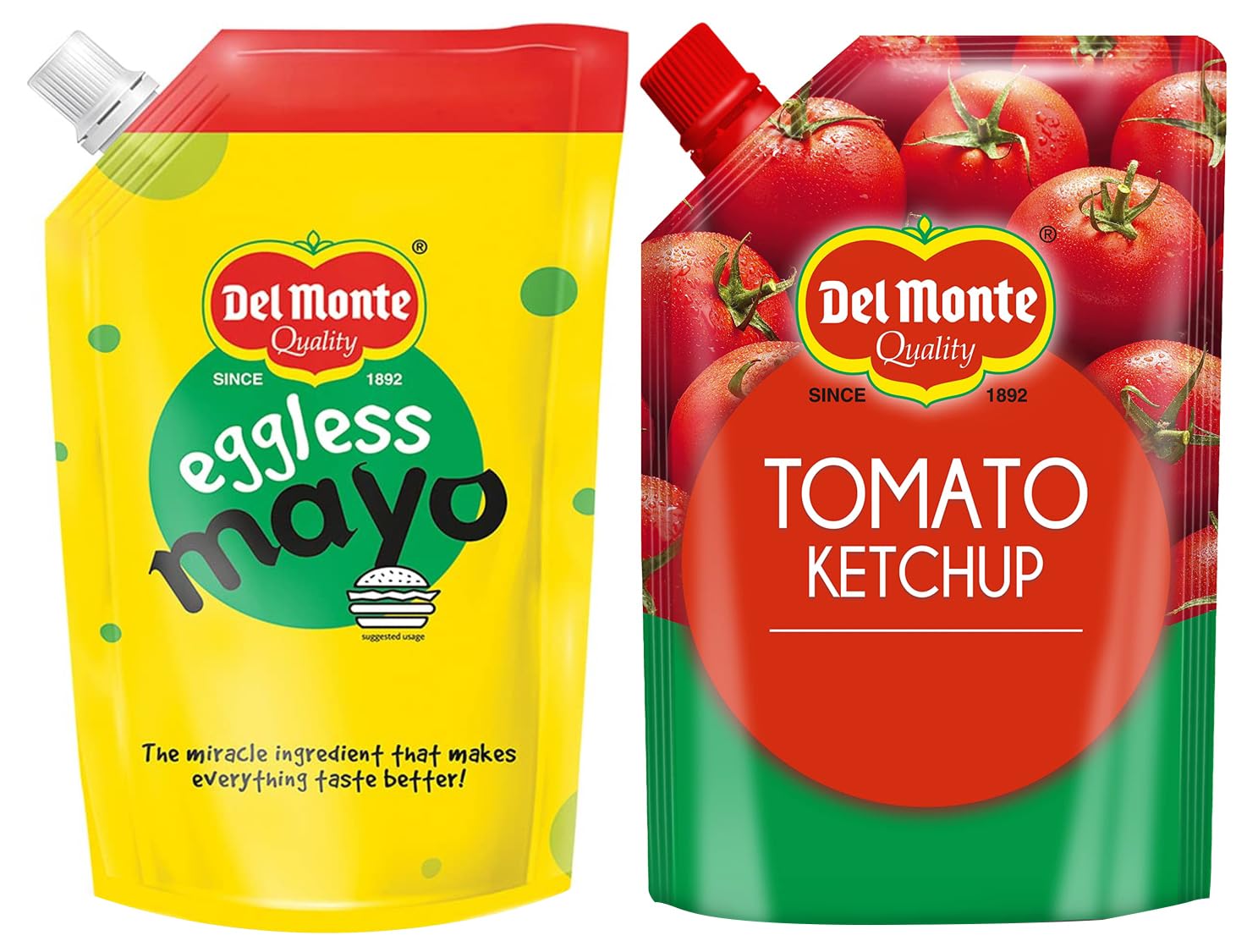Del Monte Tomato Ketchup Spout Pack, 950g - Pack of 2 & Del Monte ...