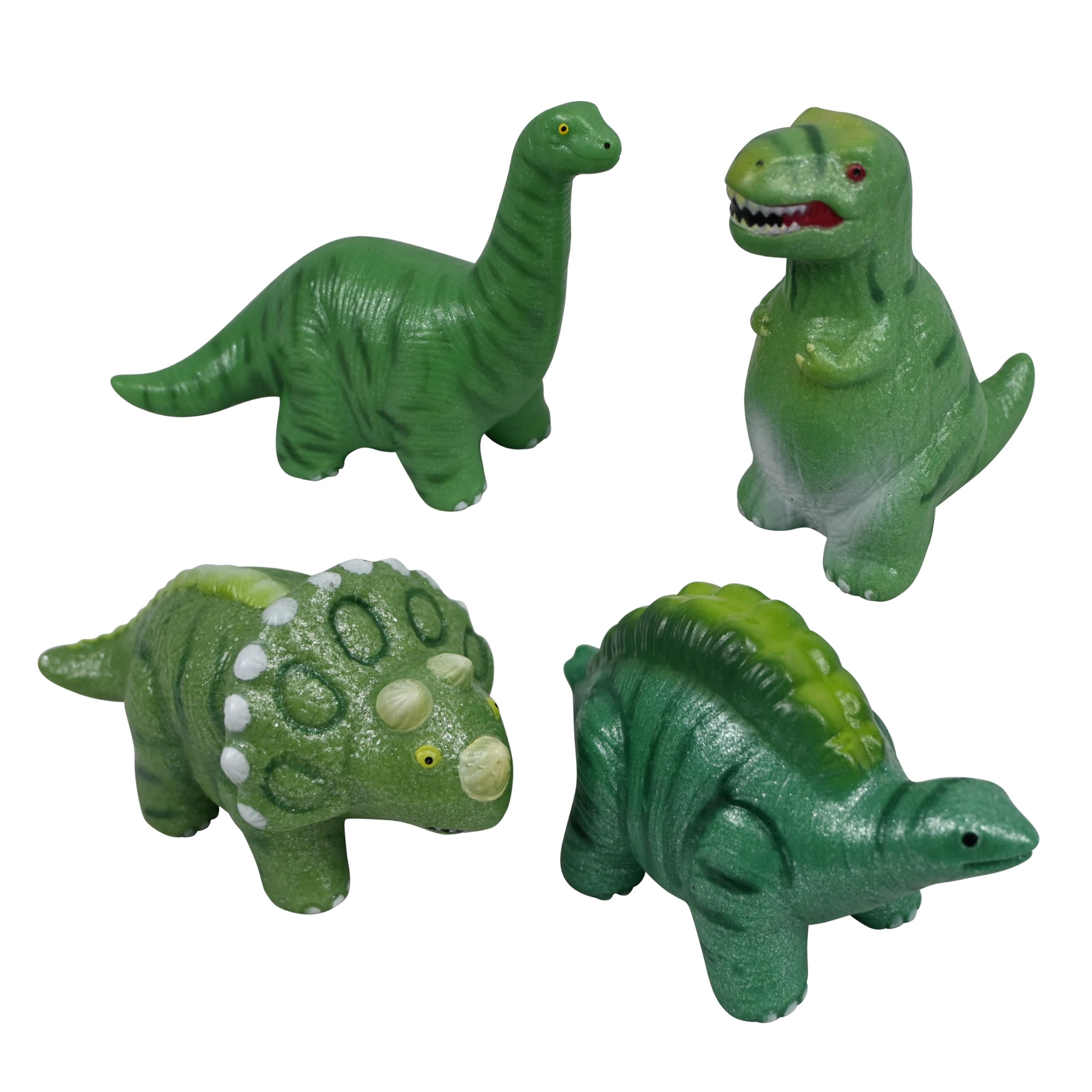 Snapklik.com : 4-pk Dinosaur Figure Set, 4” Pearlscent 4 Colors Desktop ...
