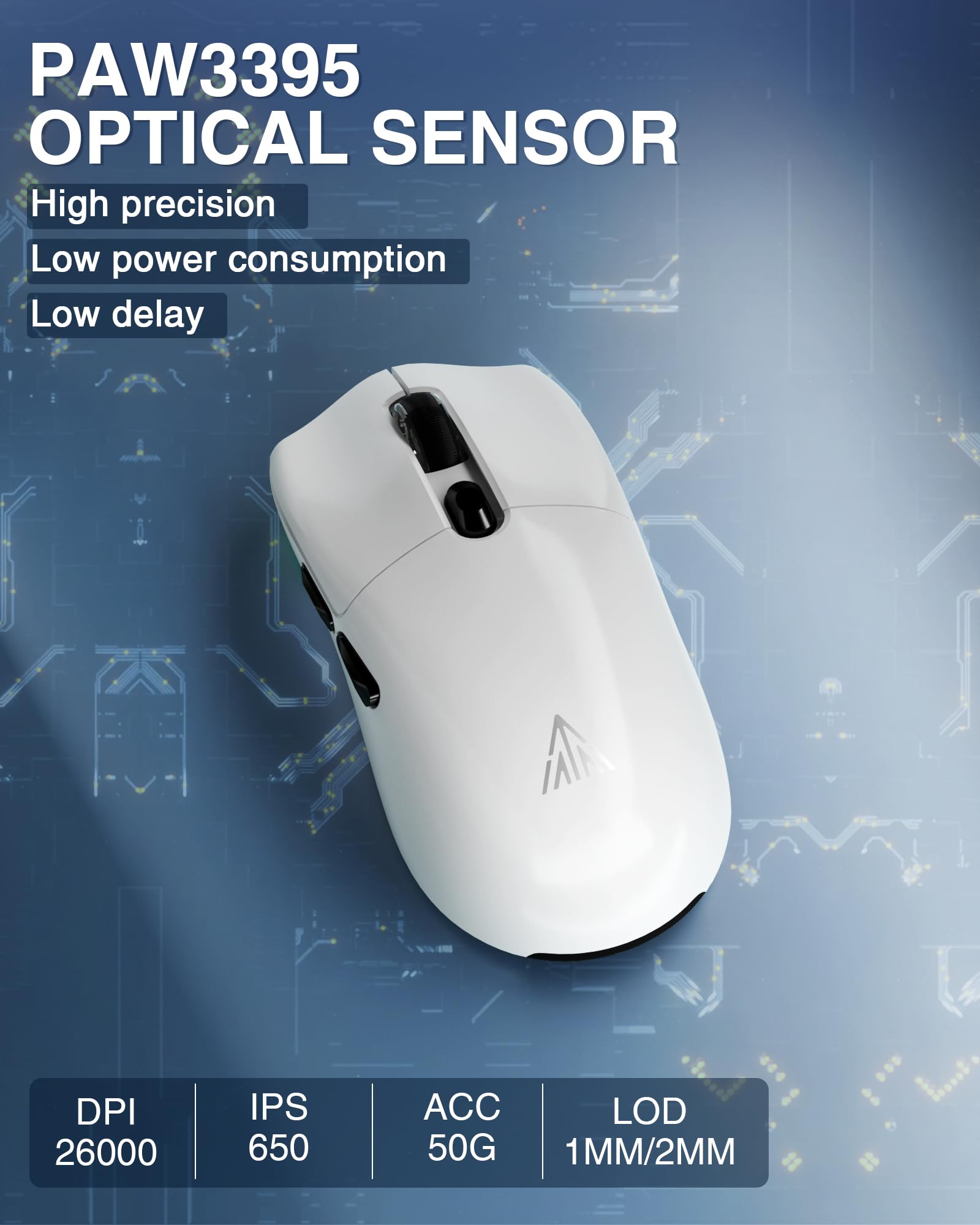 Snapklik.com : SOLAKAKA SM800 Wireless Gaming Mouse, 26,000 DPI,58g ...