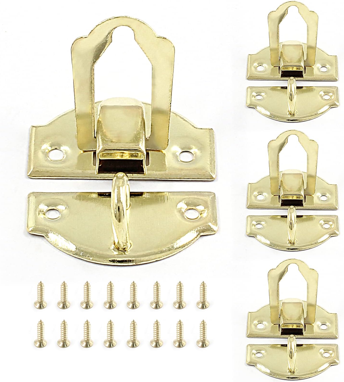 Waziaqoc 4Pcs Antique Toggle Hasp Latch, Small Iron Duckbilled Latch ...