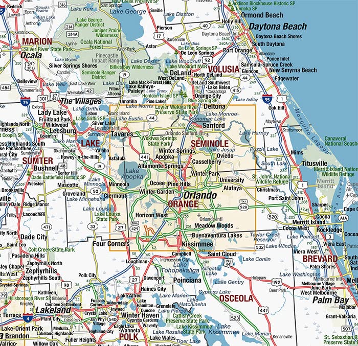 Viera Florida Map Brevard County Watershed Program Construction