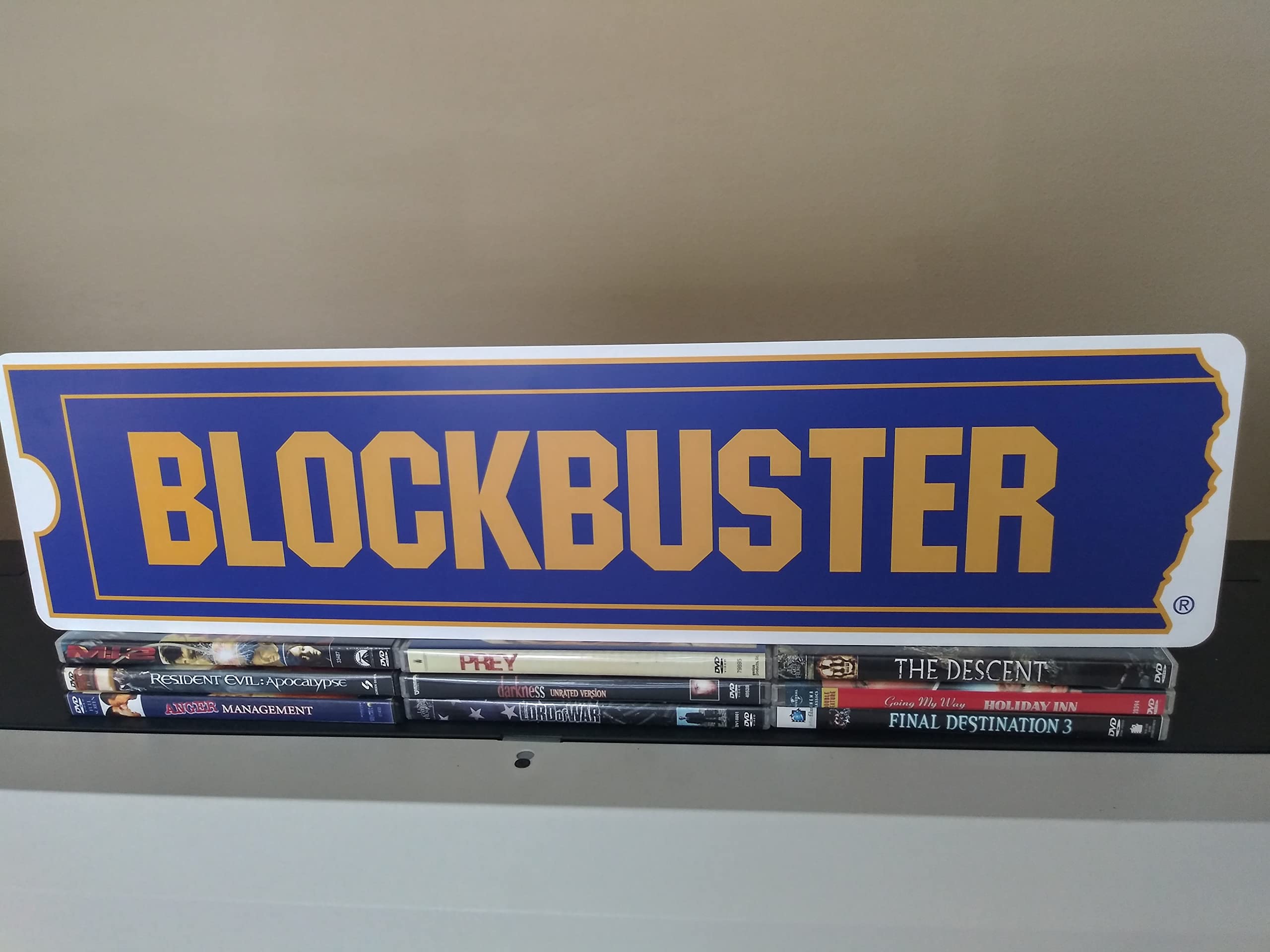Amazon.com: Sign Blockbuster Aluminum Display 6" x 24" : Industrial ...