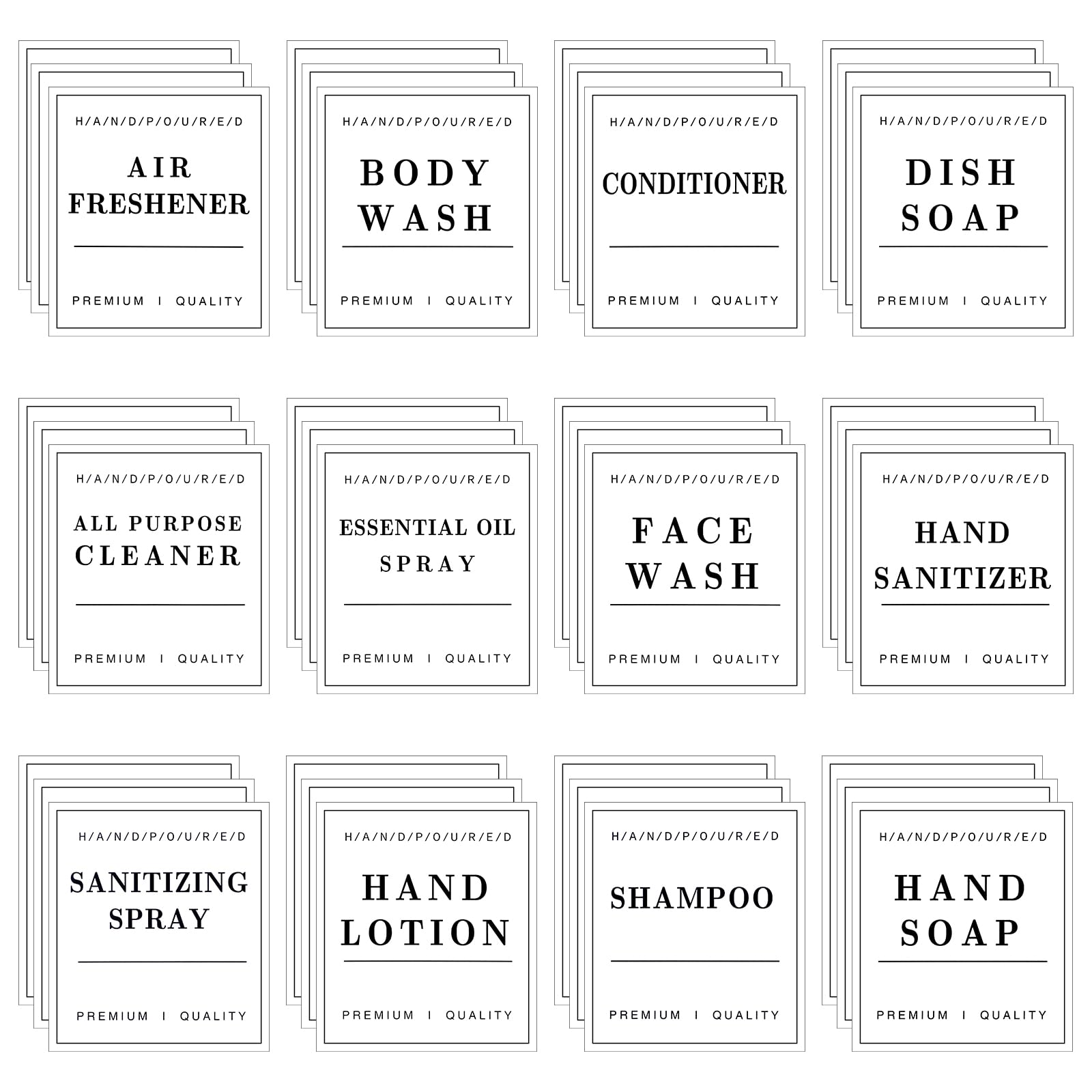 Amazon.com : Ymapinc 36Pcs Waterproof Labels for Bottles, Removable ...