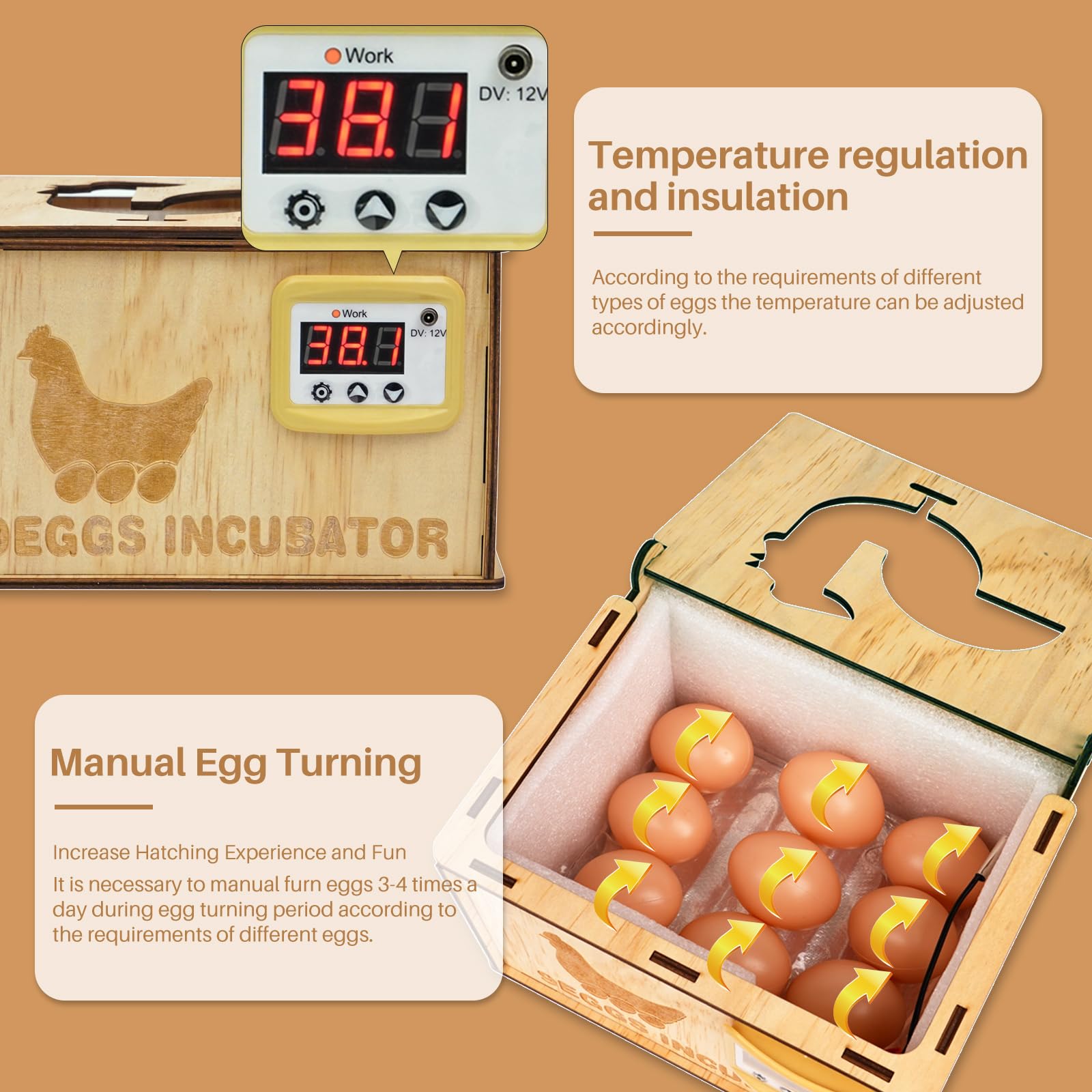 Duck Eggs Digital Egg Incubator Hatcher Temperature Controller ...