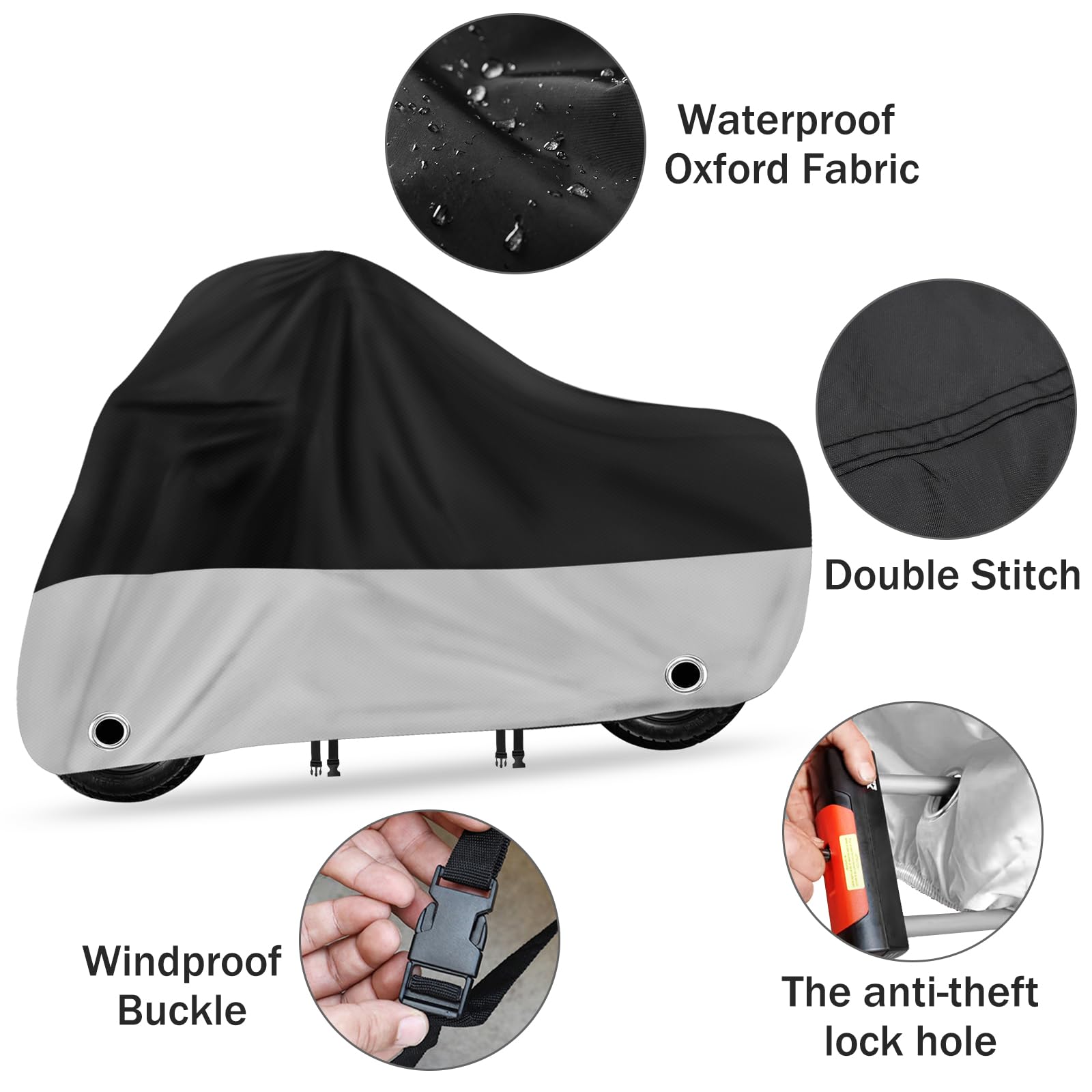 Snapklik.com : Scooter Cover,Waterproof Moped CoverVespa Cover Outdoor ...