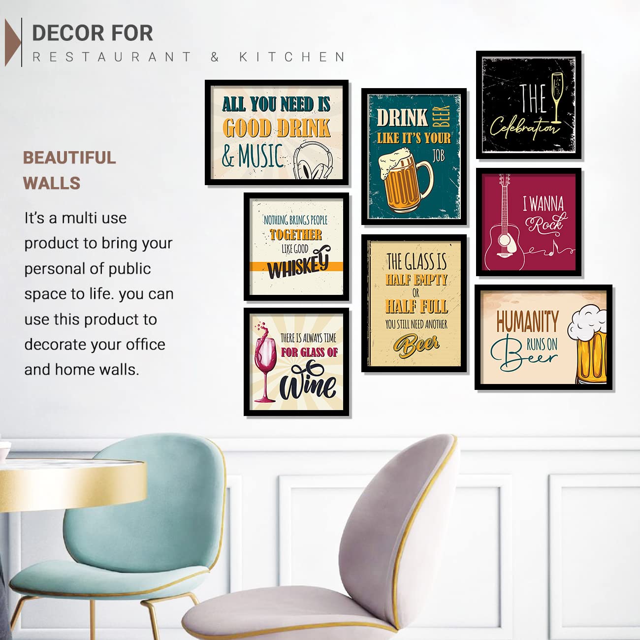 Cantina Scene Quotes Set Of 10 Kitchen Quotes Wall Posters For