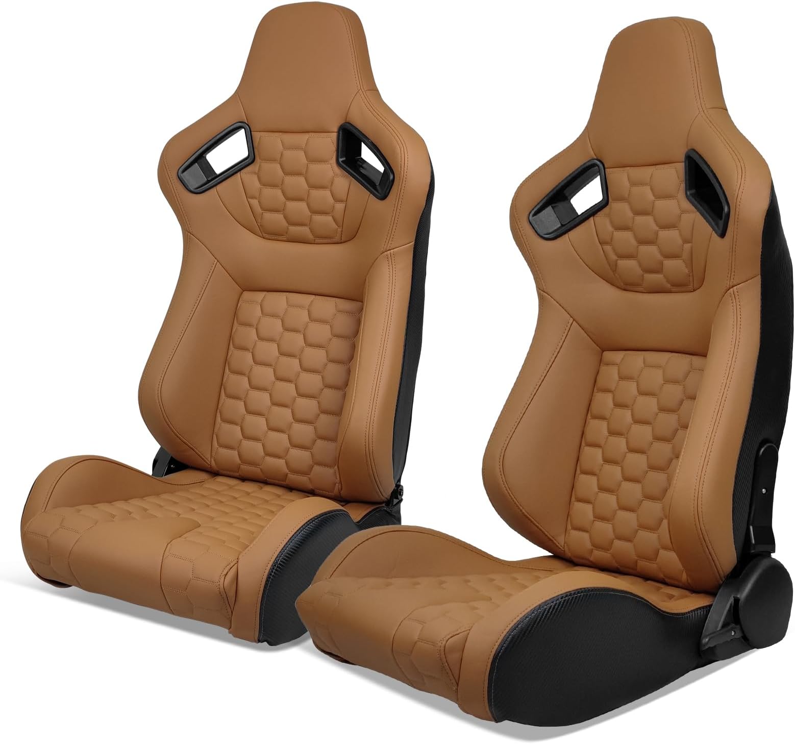 IKON MOTORSPORTS, Universal Racing Seats with Dual Sliders, Reclinable ...