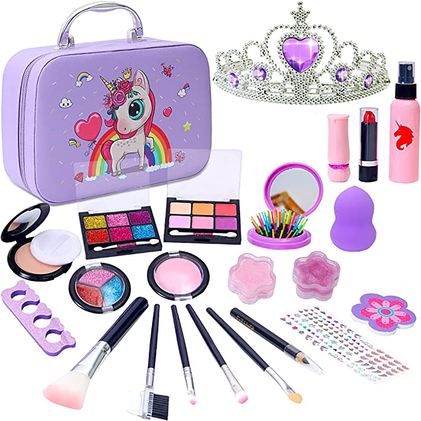 Kids Makeup Kit for Girls - Washable Real Makeup Toddler Toys ...