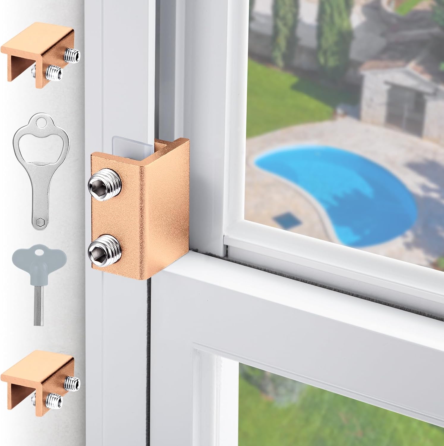 Sliding Window Locks - Adjustable Aluminum Security Locks for ...