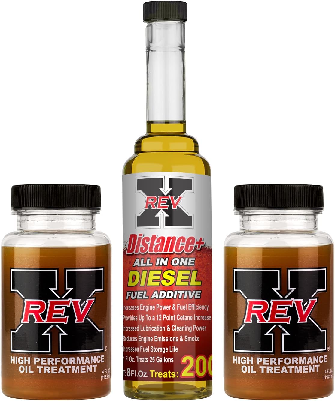 Amazon.com: REV X Original Diesel Kit Plus - Distance+ Fuel Treatment ...