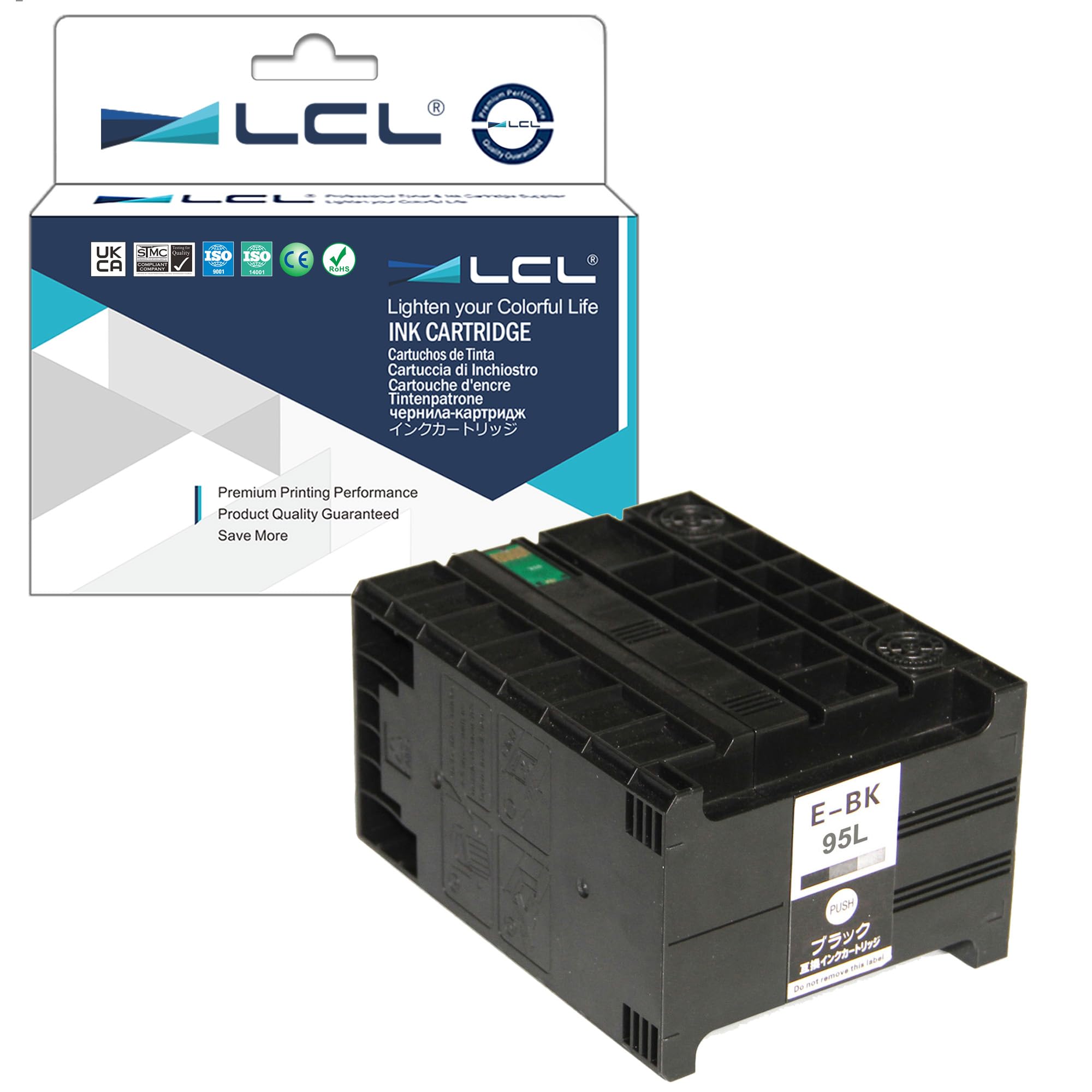 Amazon.co.jp: LCL エプソン用 ICBK95L 顔料 （1パック ブラック） 互換インクカートリッジ 対応機種：PX-M350F S350 : パソコン・周辺機器