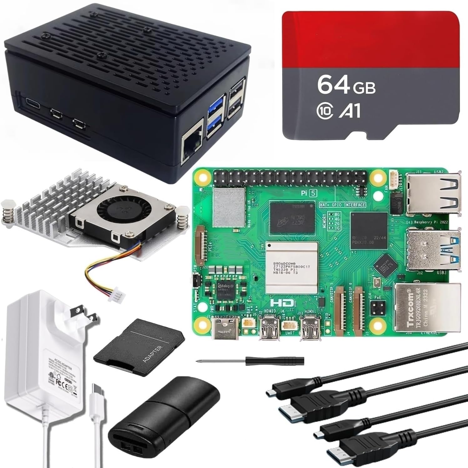 Amazon.com: Vemico Rasberry Pi 5 8GB Starter Kit with Pi5 8GB Board ...