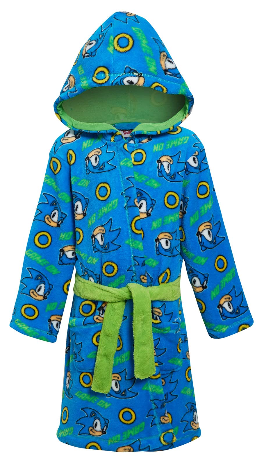 Buy Sonic The Hedgehog Dressing Gown For Kids Sega Game On Fleece Robe ...