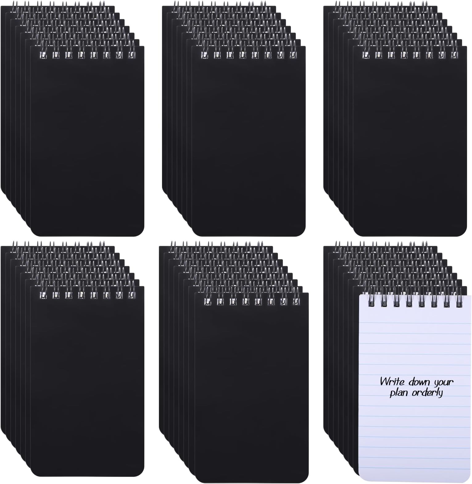 Amazon.com : Nuanchu Note Pads 3 x 5'' Spirals Notebook, 60 Sheets Mini ...