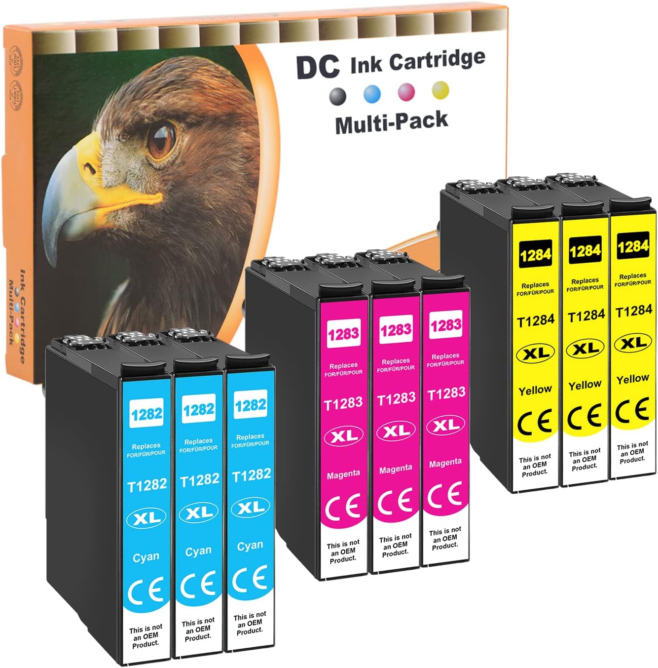 D&C 9x Compatible Ink Cartridge Replacement for Epson T1285 - T1282 ...