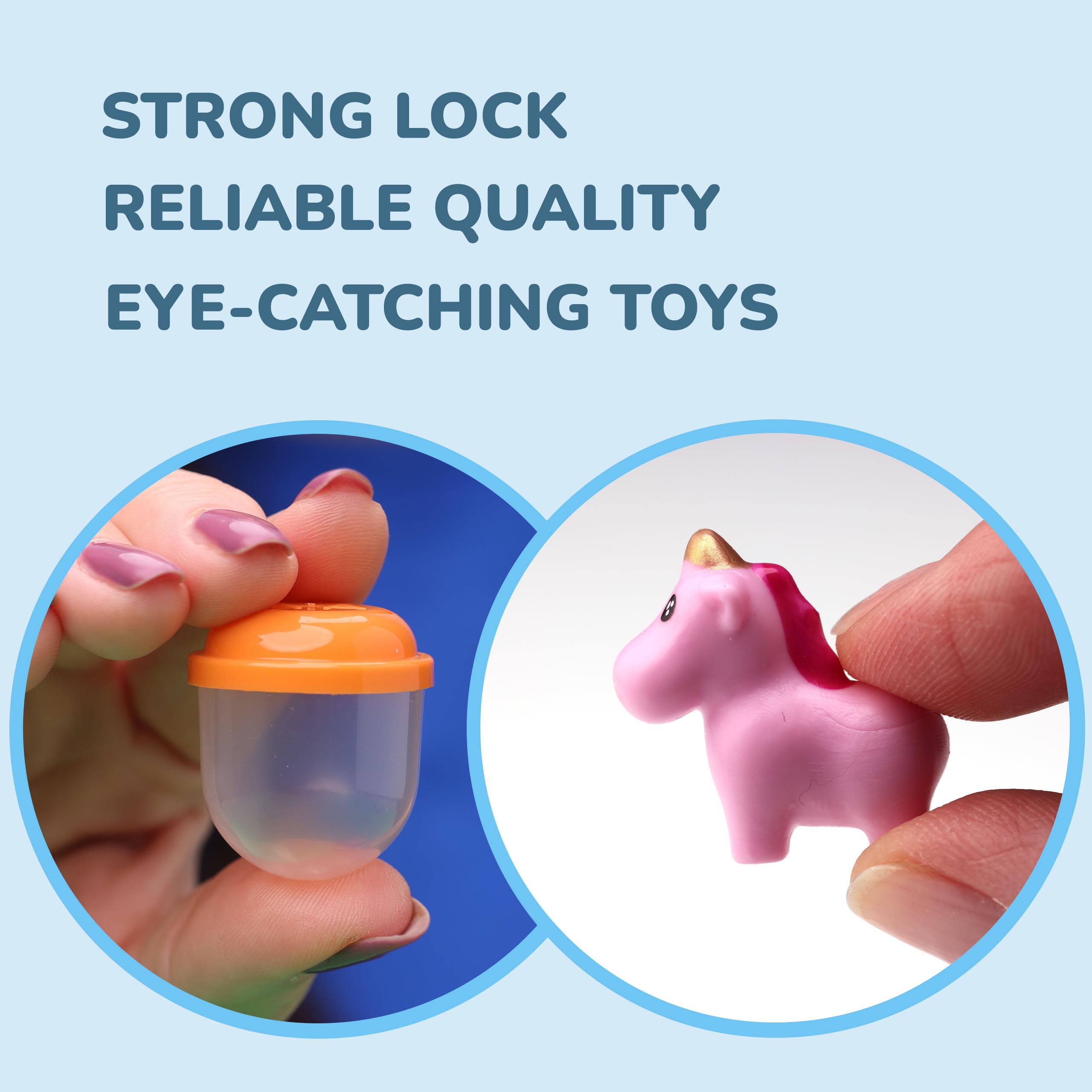 Snapklik.com : Unicorn Mini Toys In Capsules - 250 Pcs Of 1.1 Inch ...