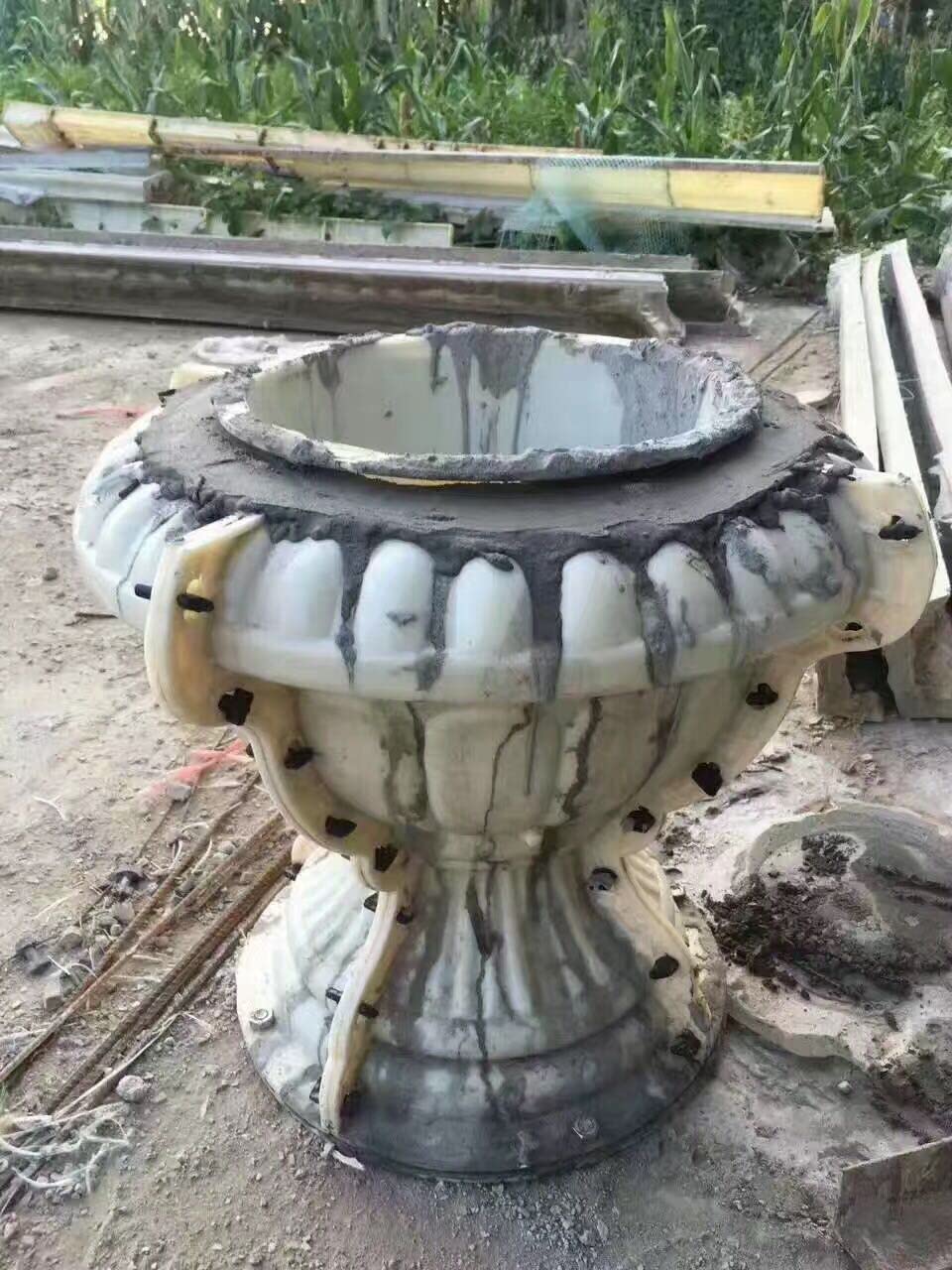 Cast Concrete Flower Pots Molds Garden Mold Concrete Flower Pot Molds