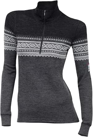 Aclima Women's Designwool Marius Zip-Shirt, blue : Amazon.co.uk: Fashion