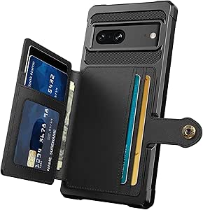 Amazon.com: WEFOR Case for Google Pixel 7 - Wallet Case with PU Leather Card Pockets Back Flip ...