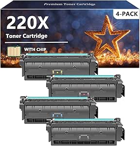 Amazon.com: AZNITH 220X Toner Cartridges Compatible for HP 220X W2200X ...