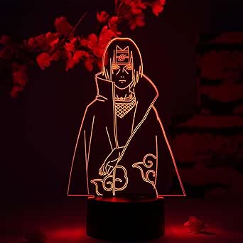 Otaku Lamps Itachi Uchiha Naruto – Anime Night Light, 16 Color RGB LED ...