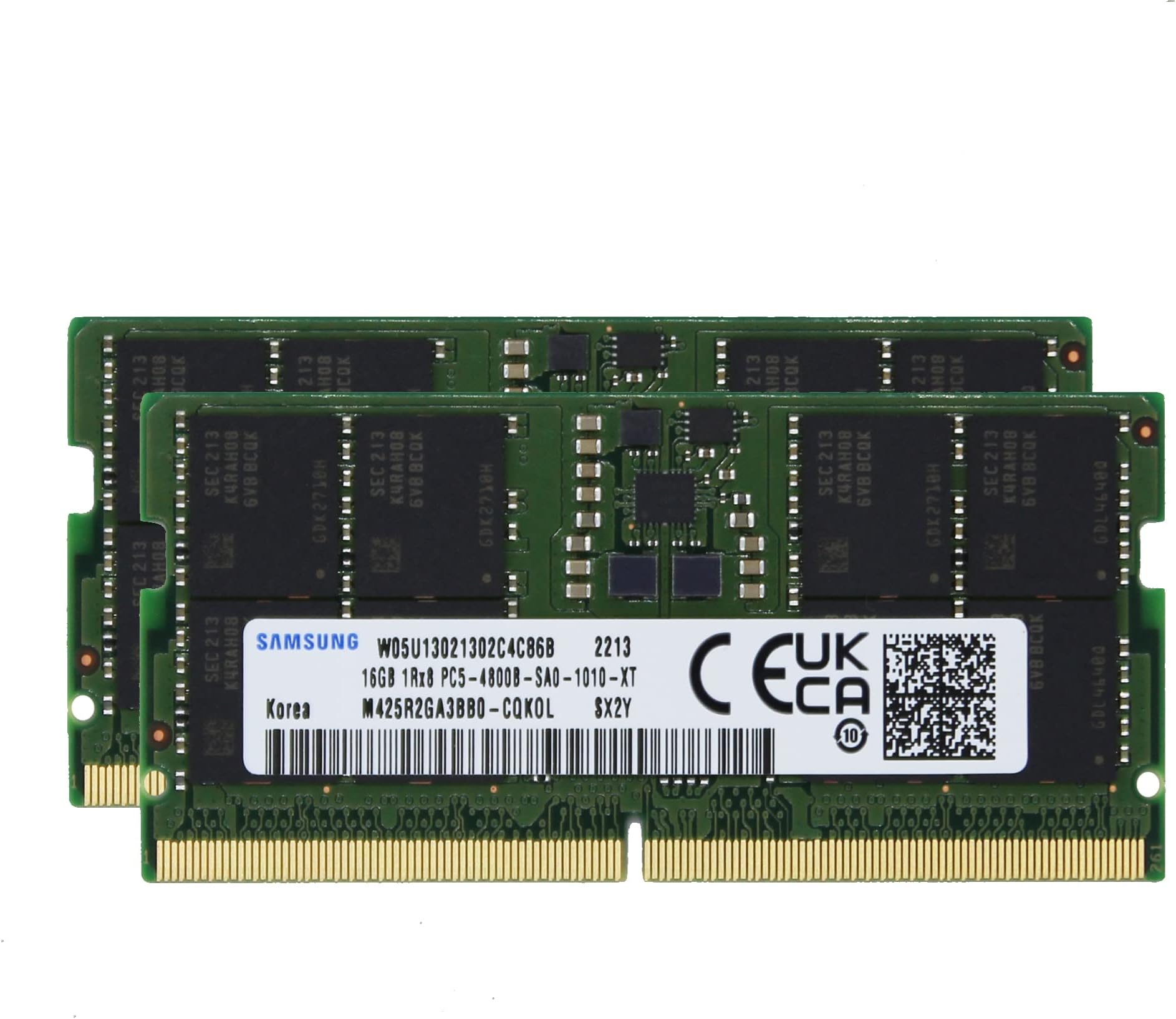 Samsung 16GB DDR5 4800MHz PC5-38400 CL40 SODIMM 1Rx8 1.1V Non-ECC 262 ...