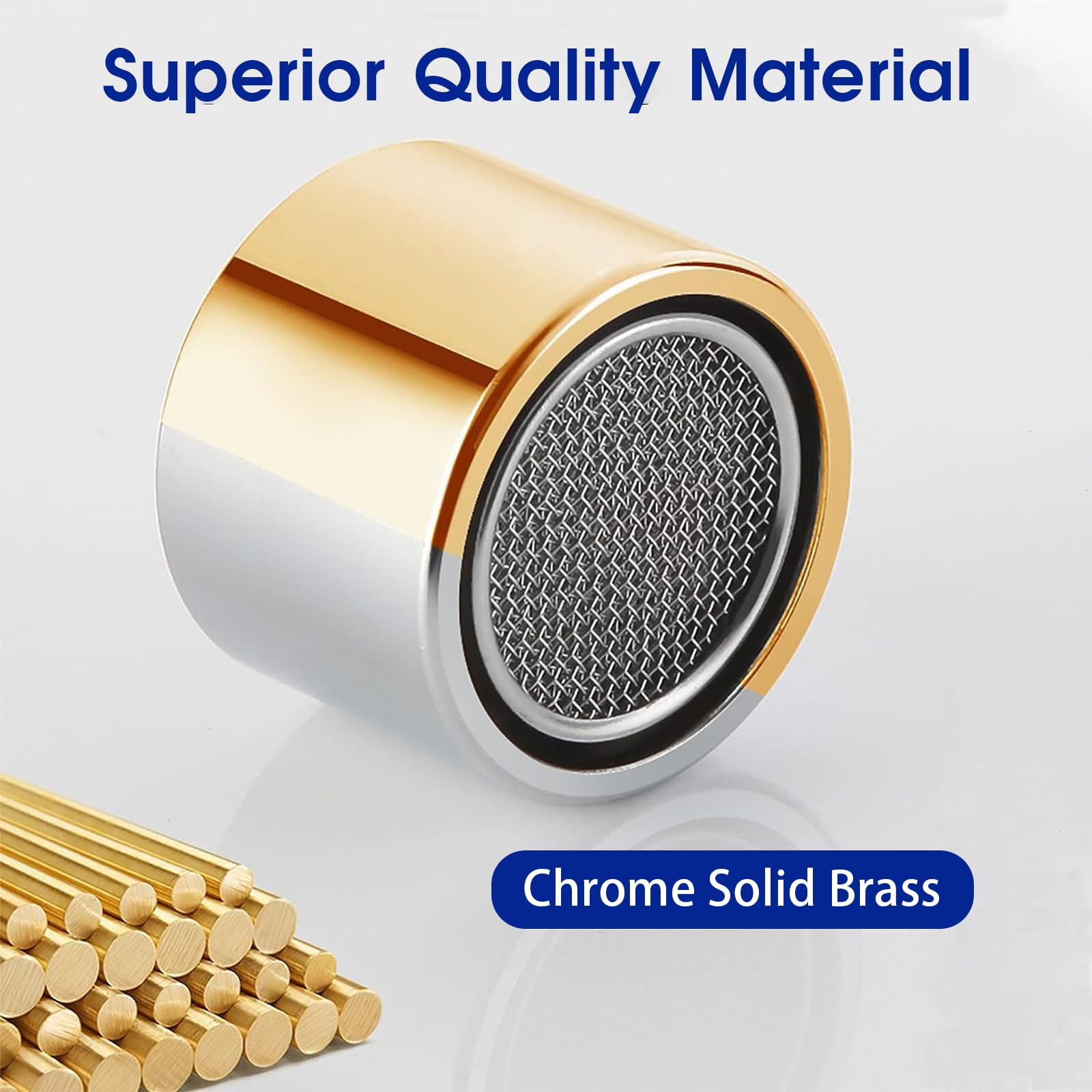 MisFun 6 Pieces M22 Aerator, Stainless Steel Tap Aerator, Kitchen Tap ...