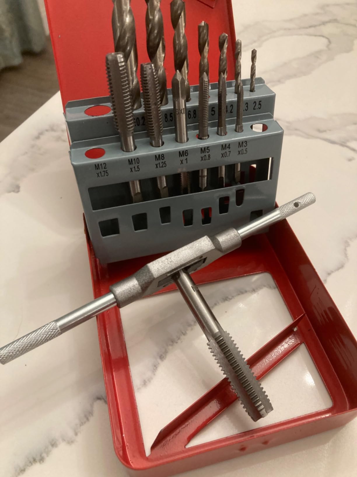 PTI 15pcs Threading Taps Set Metric M3-M12 Alloy Steel Hand Thread ...