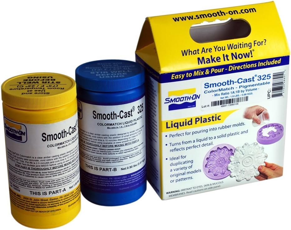 Amazon.com: Smooth-On Smooth-Cast 325 ColorMatch Liquid Plastic ...
