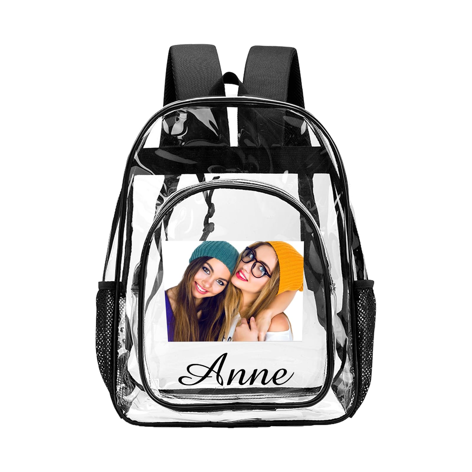 Amazon.com | Personalized Clear Backpacks for Kids with Name & photo ...