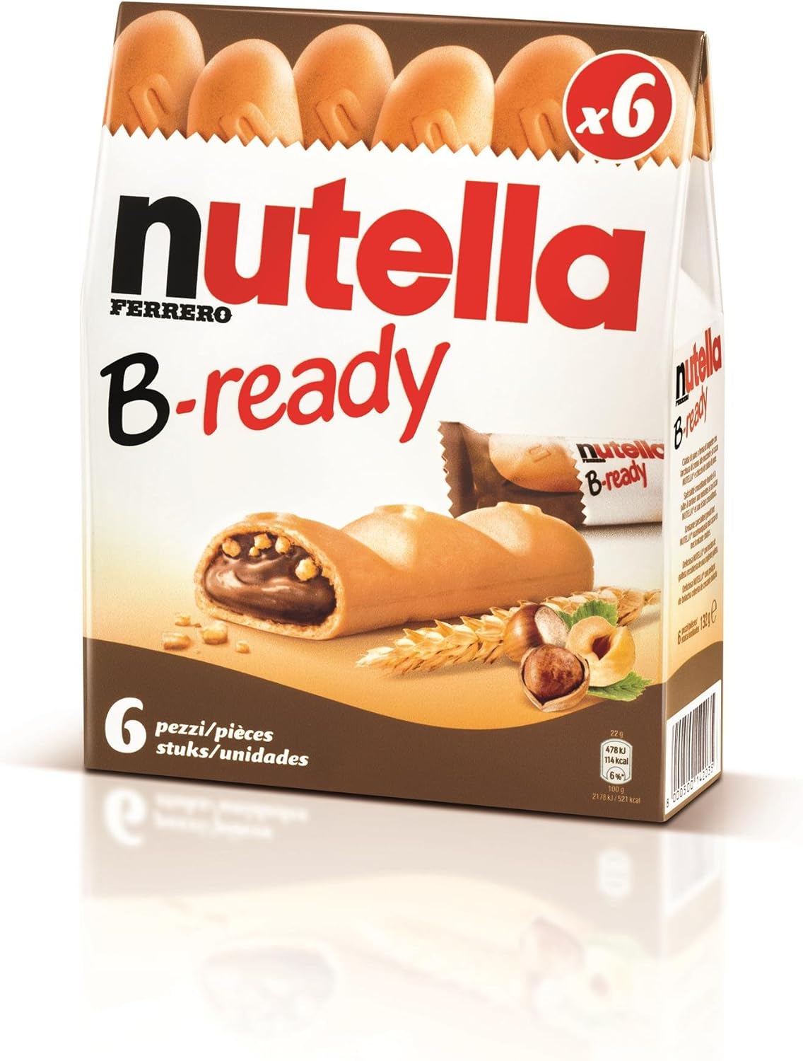 Nutella B Ready 6 Pack **VAT Free** 132g (Q) : Amazon.co.uk: Home & Kitchen