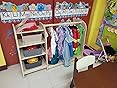 Amazon.com: Qifeila Kids Dress Up Storage with Mirror, Montessori Kids ...