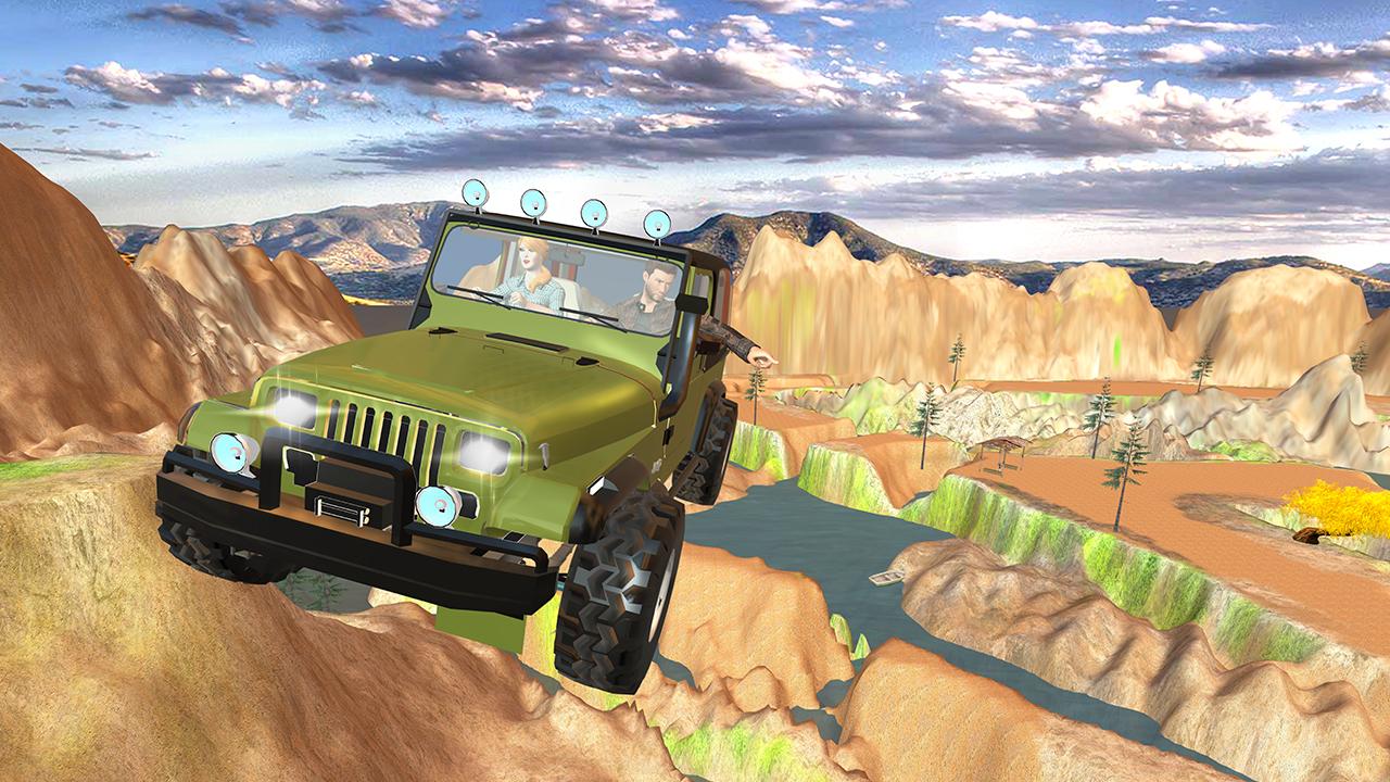 Off-Road Jeep Flying Pilot Mania 3D: 4x4 hill climb Frenzy Driving ...