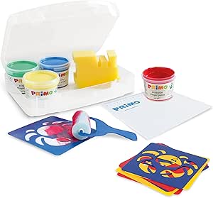 Primo Morocolor Finger Paint in Plastic Tins, 4 Colours x 100 g, Multi ...